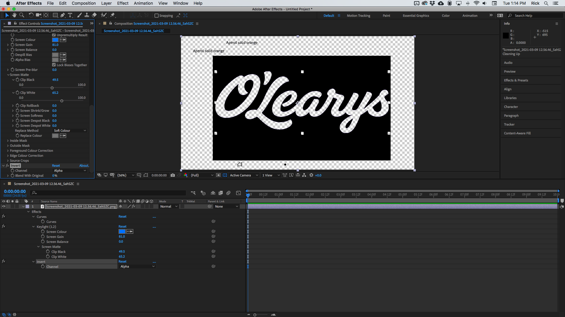How do I fill a key? - Adobe Product Community - 11878317