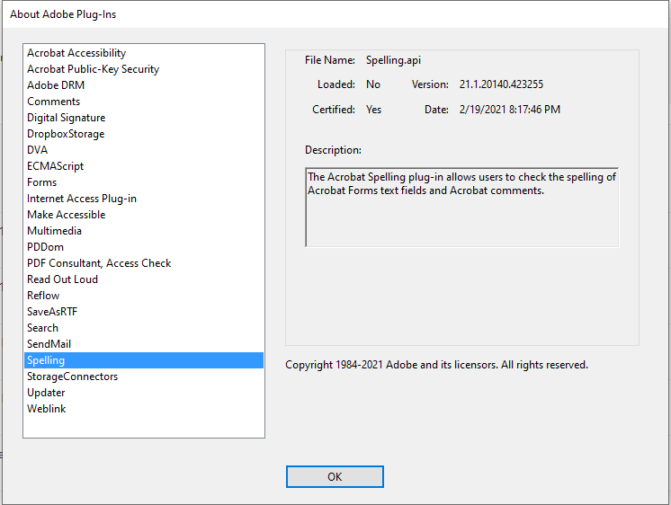 Spell checking form boxes - Adobe Product Community - 11884199