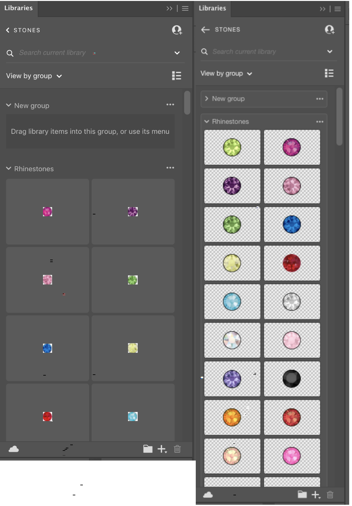 CC libraries Thumbnails CC 25.2.1 - Adobe Community - 11891567