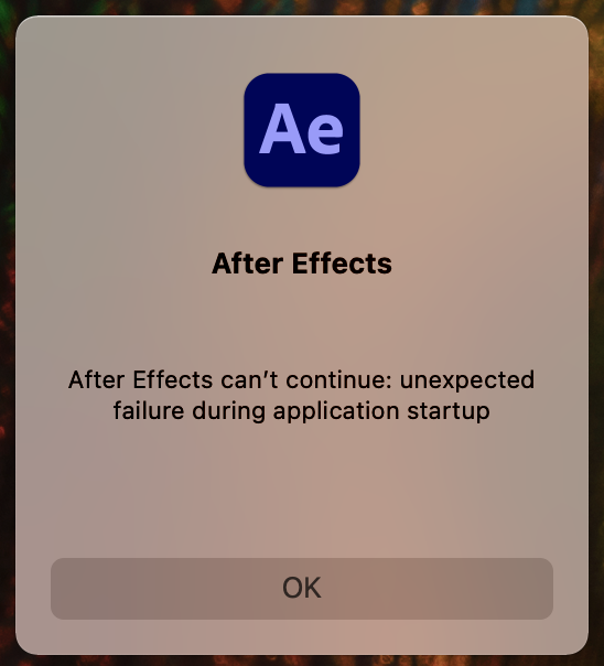 Solved: After Effects error: internal verification failure... - Adobe ...