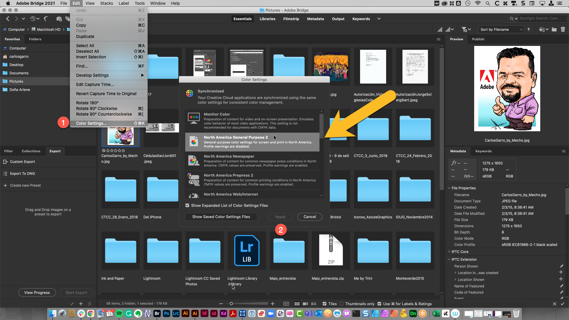 Solved: Colour profile keeps defaulting to ? Emulate illus... - Adobe ...