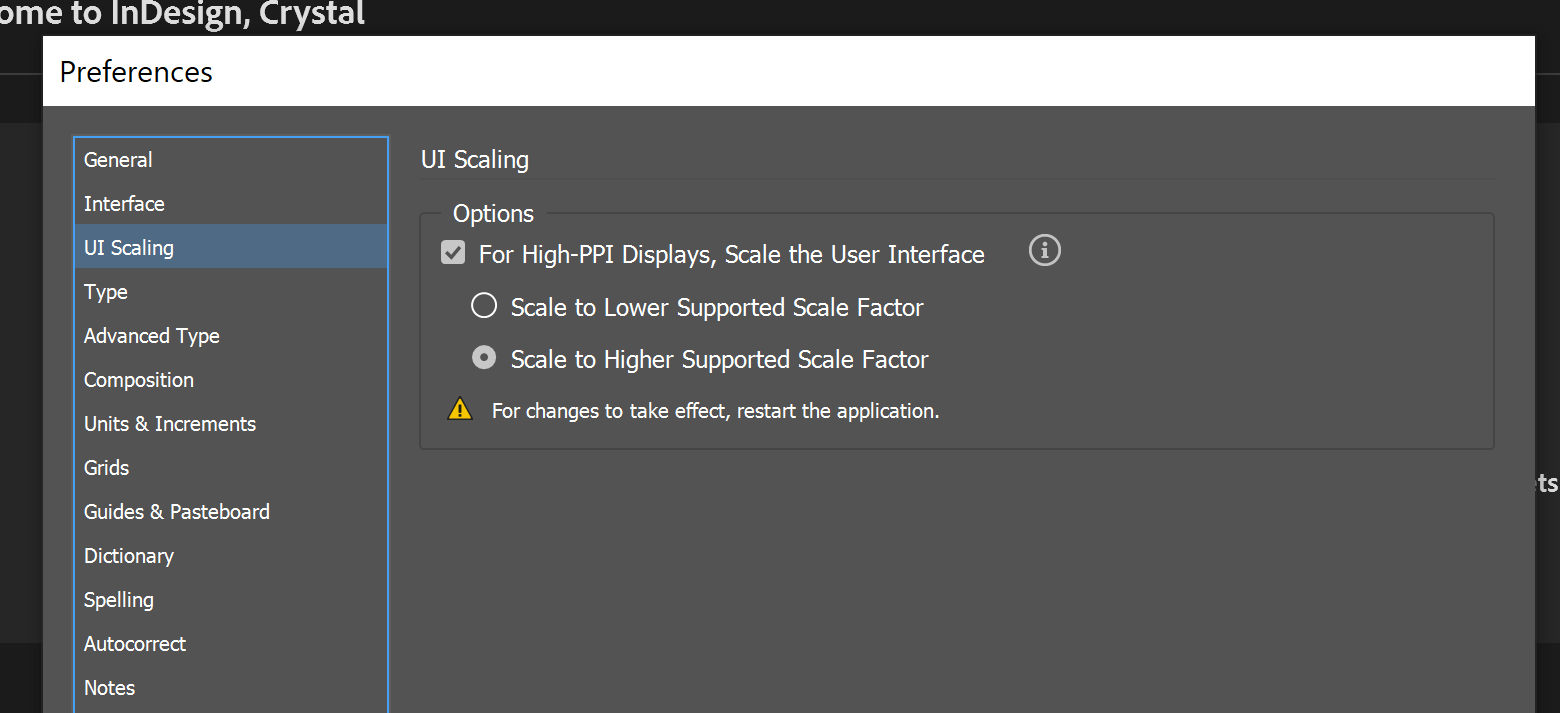 InDesign 2020 User Interface Too Small - Adobe Product Community - 11234501