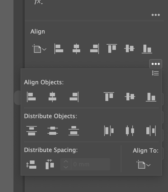 Solved: How to have the align and distribute tool in full ... - Adobe ...