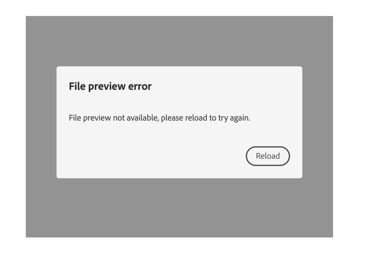File preview not available, please reload to try a... - Adobe Product ...
