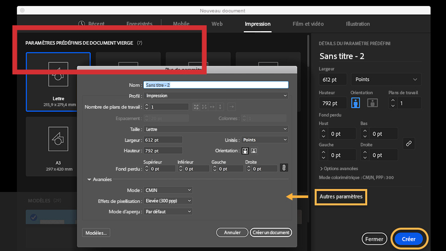 Solved: probleme creation de nouveau document et paramètre... - Adobe ...