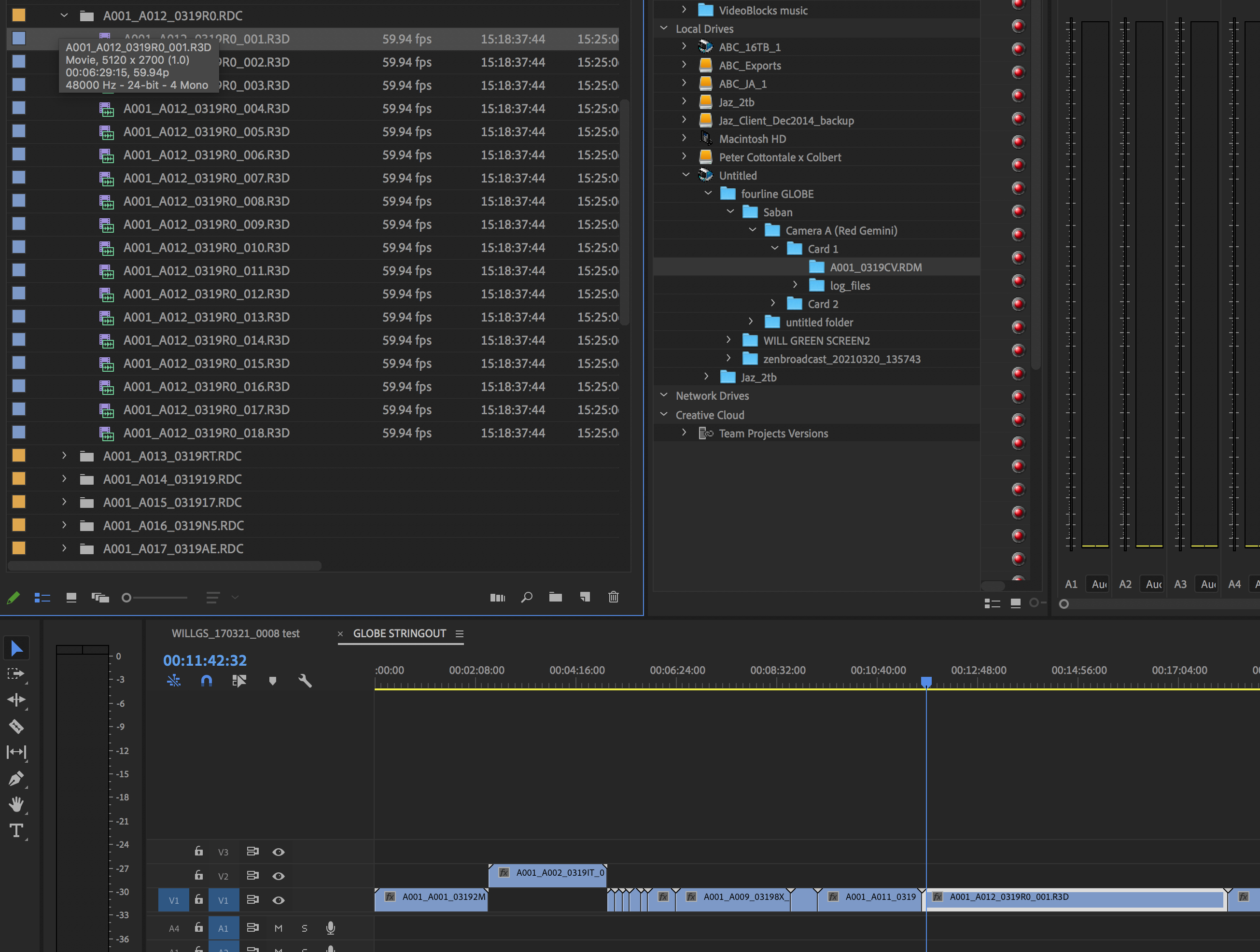 RED cam footage ingests fine, displays improperly - Adobe Product ...