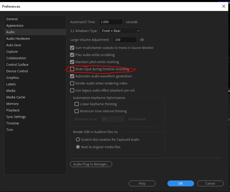 Solved: Turn Off Audio Monitoring During Recording Voice O... - Adobe ...