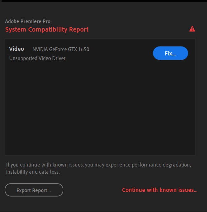 System Compatibility Report - Adobe Community - 11927714