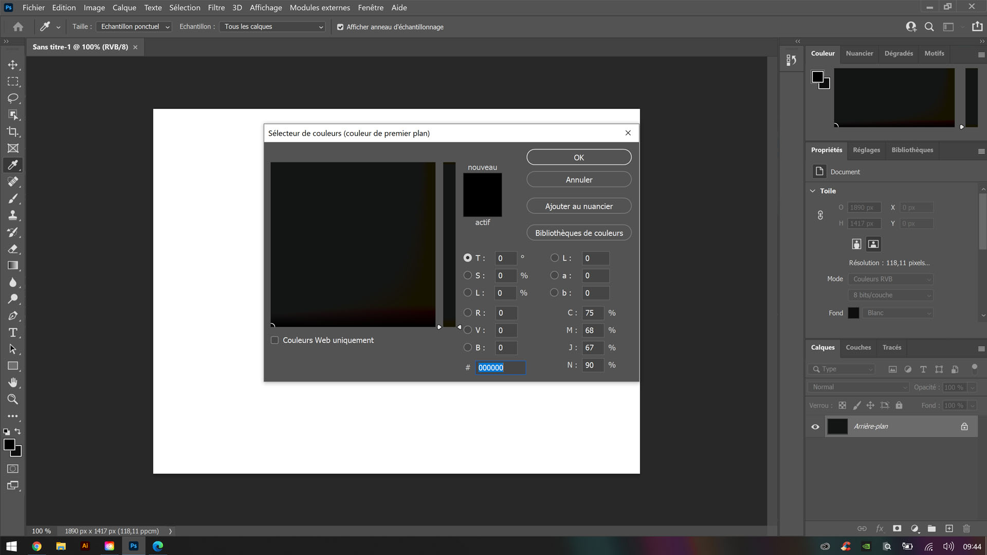 Very dark almost black color chart - Adobe Product Community - 11938283