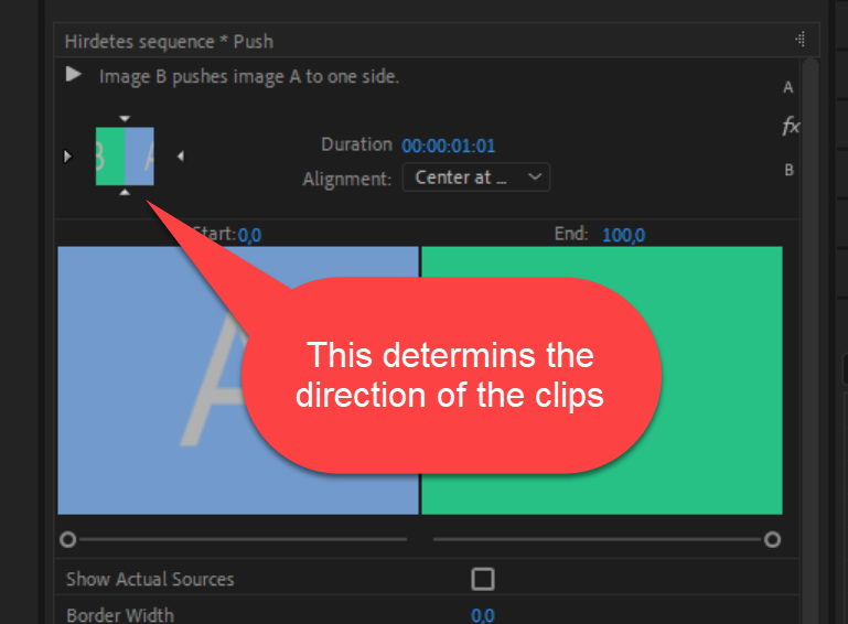 Solved: Push, Slide, Cube transition A and B clips get swa... - Adobe ...