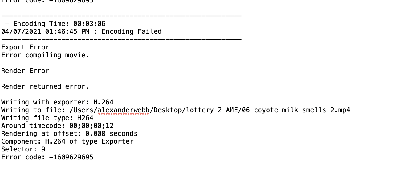 Please help -- Error code: -1609629695 - Adobe Product Community - 11954351