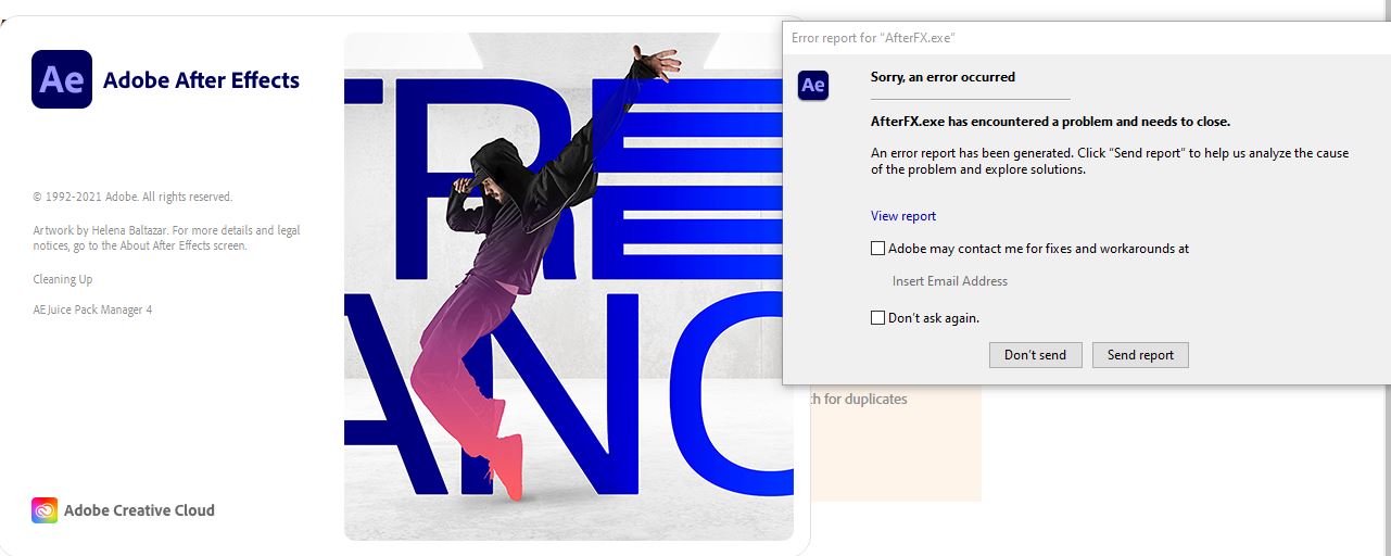 After Effects has encountered a problem and needs ... - Adobe Community ...