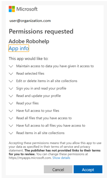 Solved: Robohelp 2019 and SharePoint Online connection for... - Adobe ...