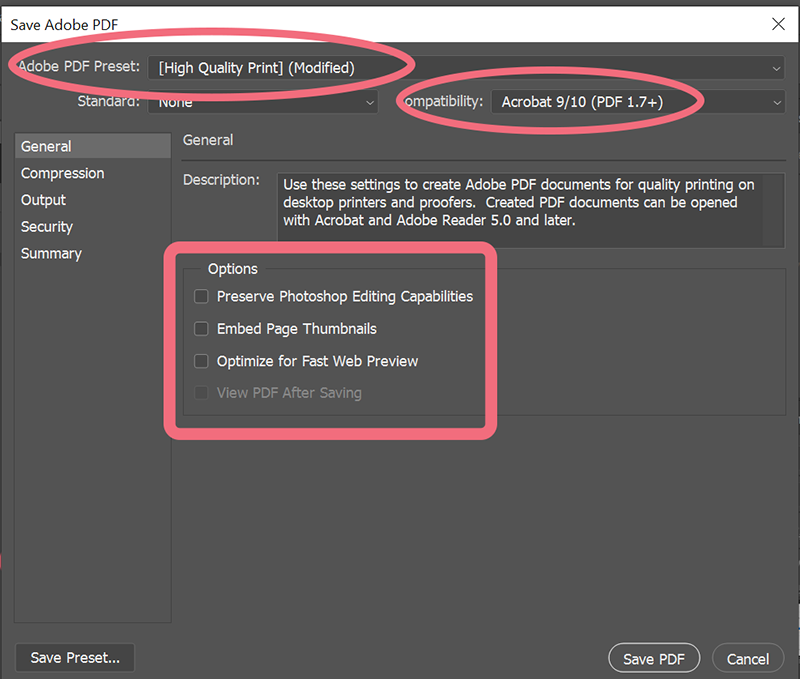 Solved: Saving psd. files as .pdfs sudden drop in quality.... - Adobe Product Community - 11982094