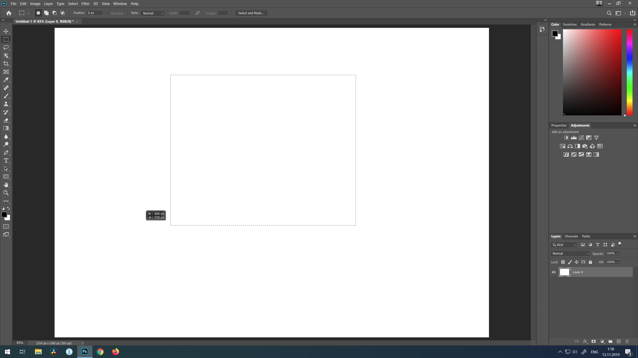 Marching ants look doubled in Photoshop - Adobe Product Community - 10734602