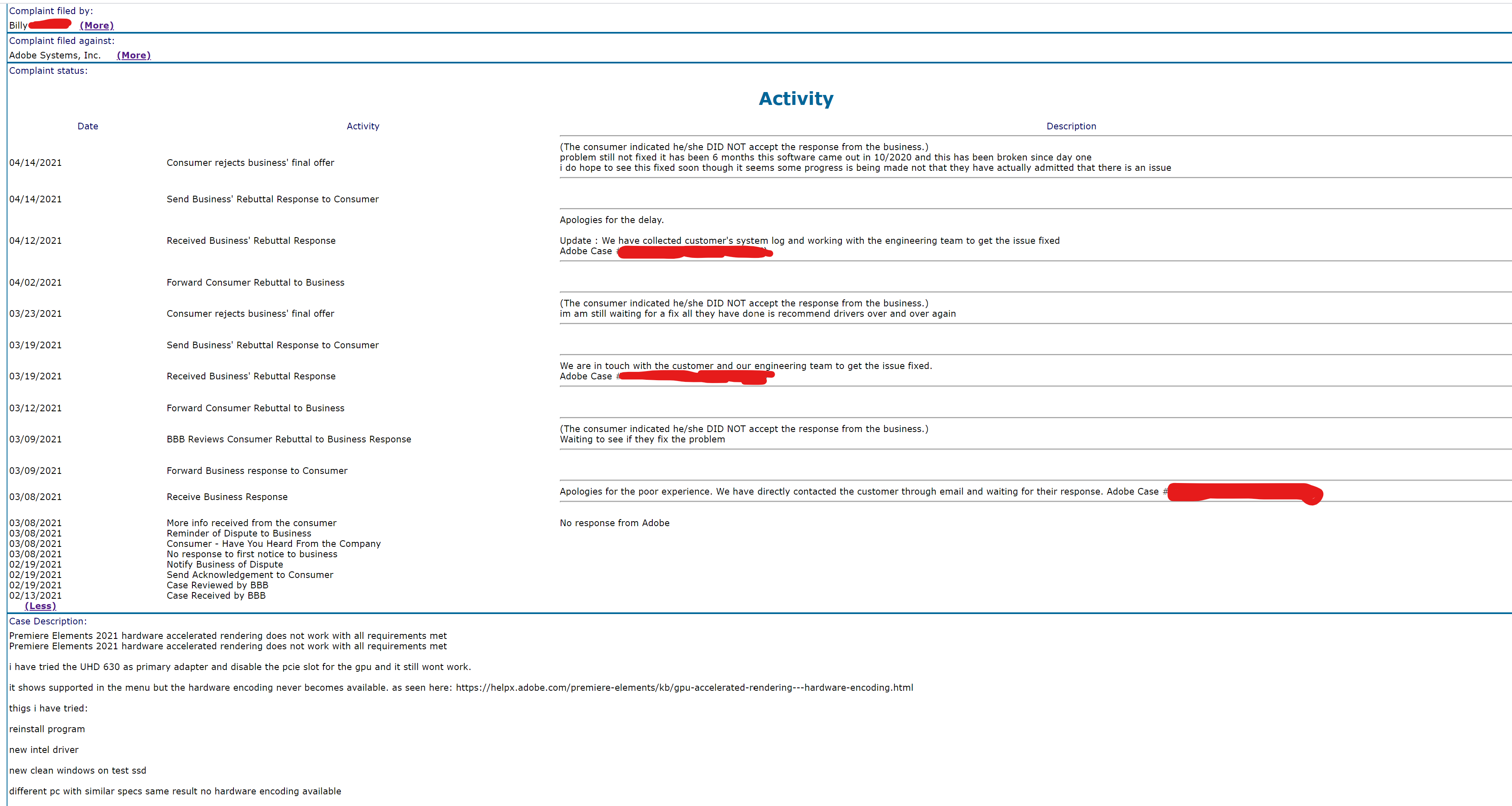 Premiere Elements 2021 Hardware Encoding option un... - Adobe Product ...