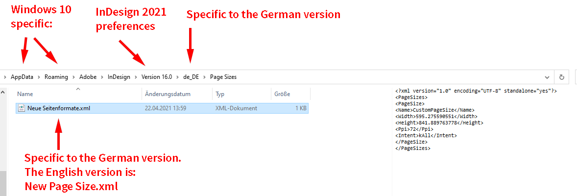 Export or share custom page presets in InDesign - Adobe Product ...