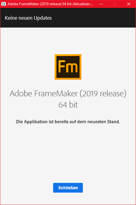 Solved: FrameMaker 2019 Update 8 missing from downloads pa... - Adobe Support Community - 11783275