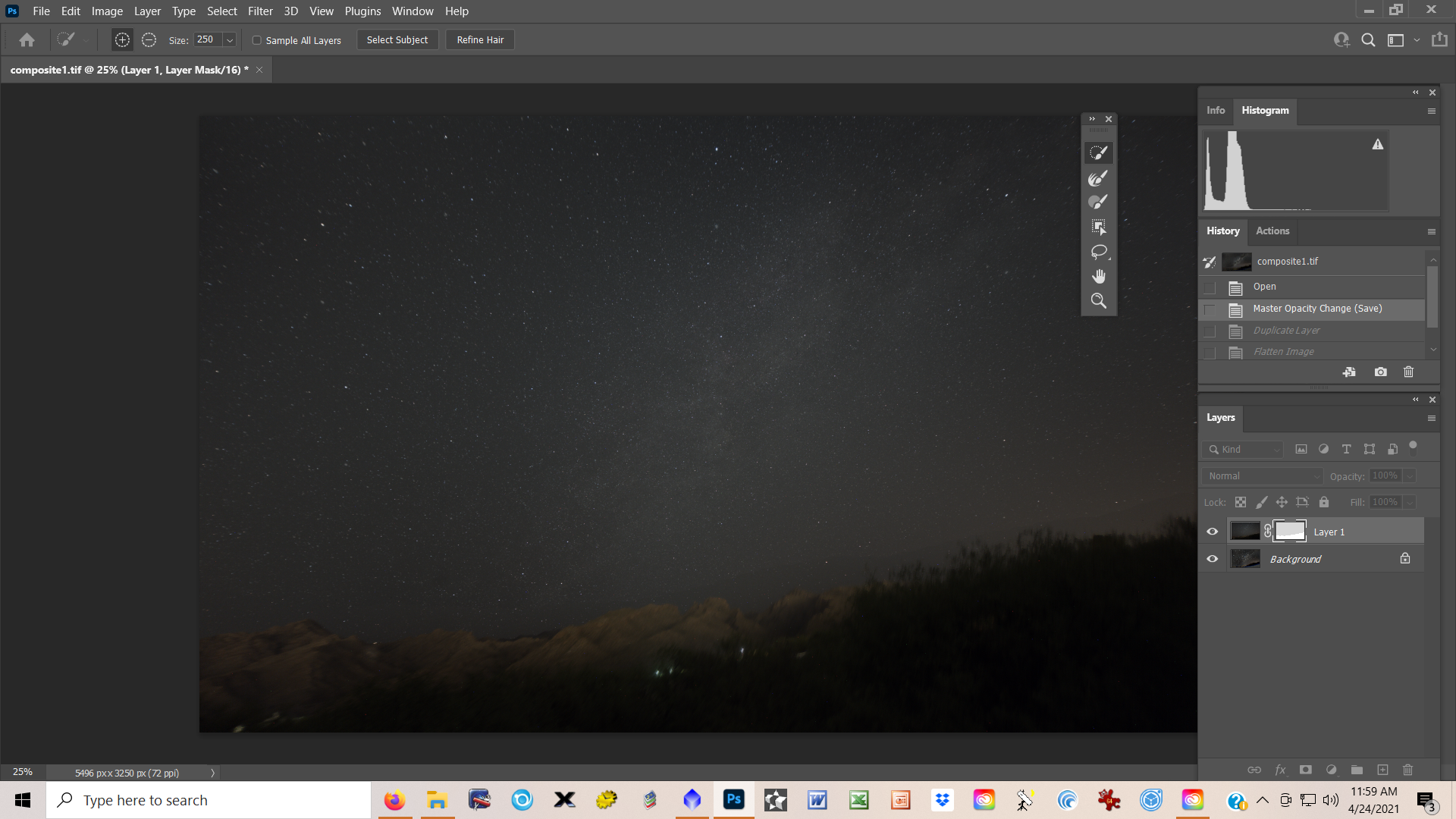 Select and Mask workspace will not open - Adobe Product Community ...