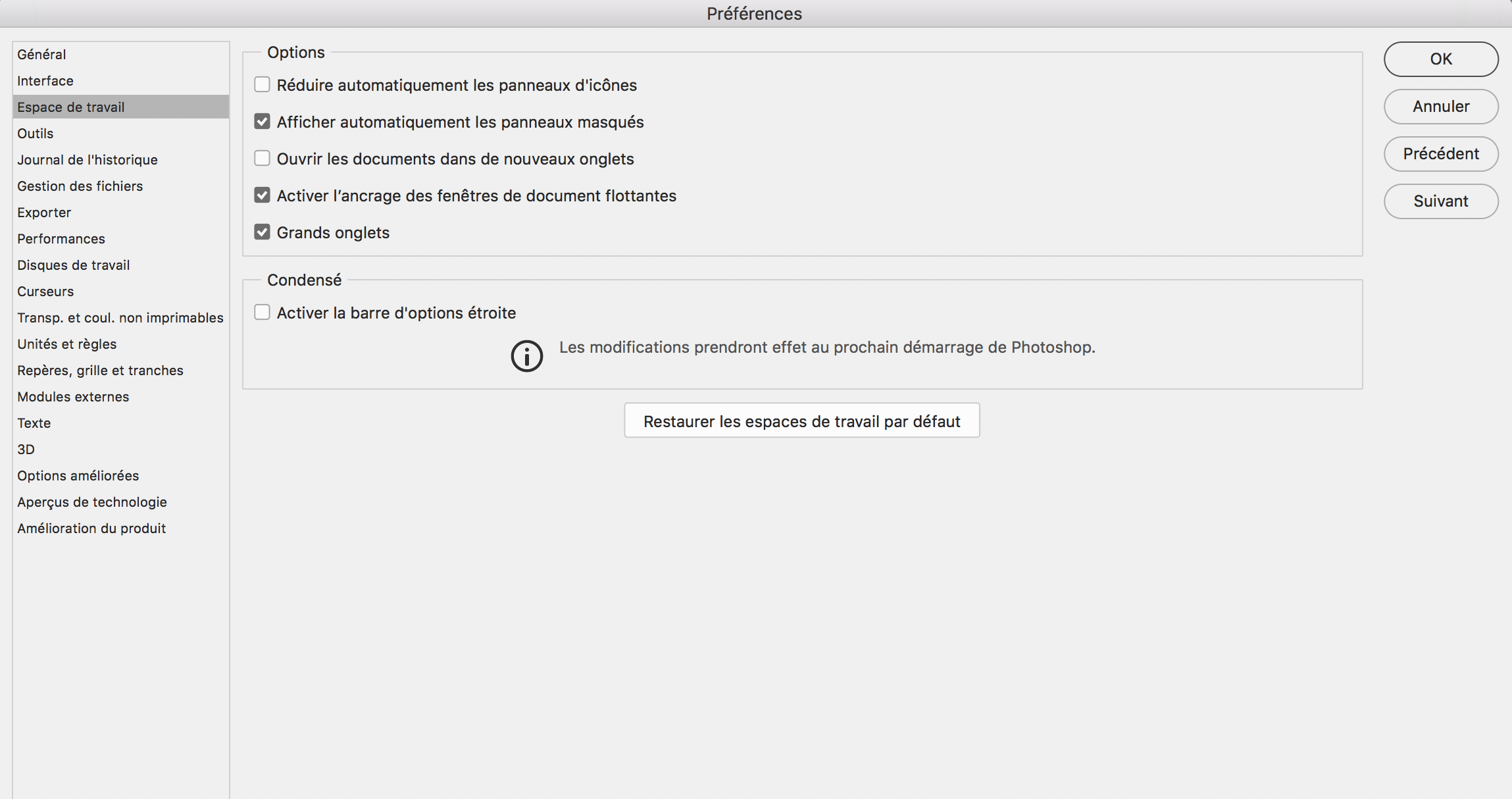 Solved: How can I have panels and menus appear with each n... - Adobe ...