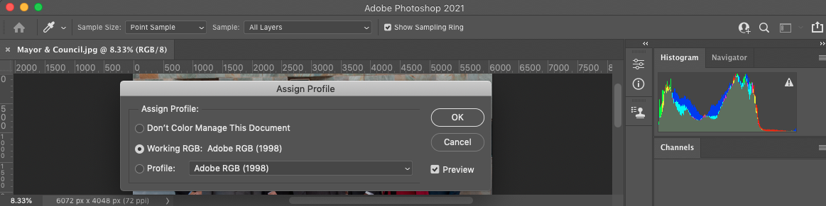 The embedded ICC profile cannot be used because th... - Adobe Product ...