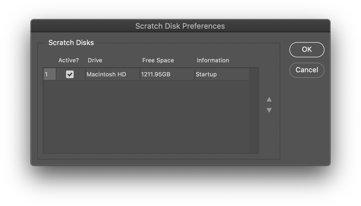 Scratch Disks Full Ps Wont Let Me Select Another Adobe Community 12009633 