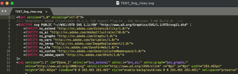 SVG file created from Illustrator contains extensi... - Adobe Product ...