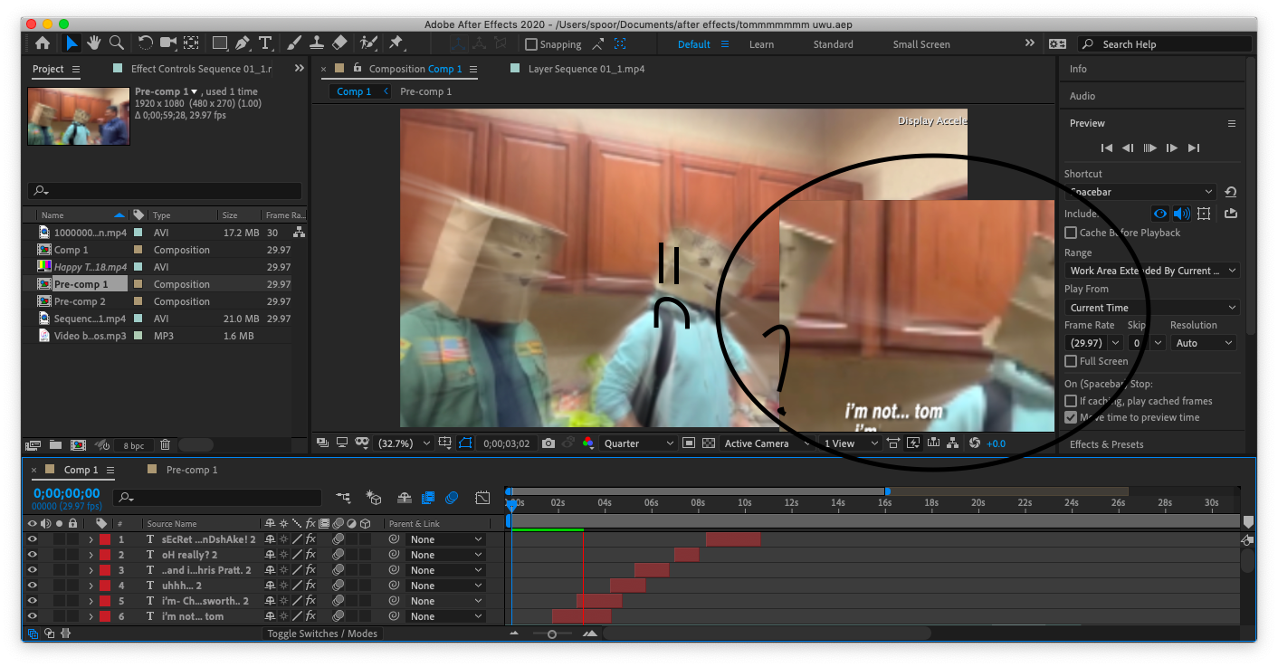 AE 2020 preview display in the corner of screen. - Adobe Community ...