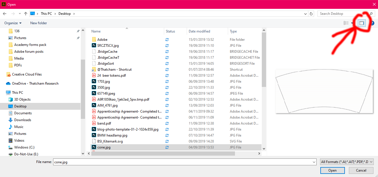 PREVIEW PANE - Adobe Community - 10736454