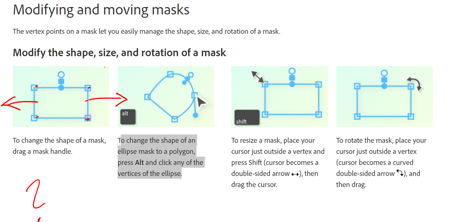 is there a way how to upscale the rectangle mask j... - Adobe Community ...