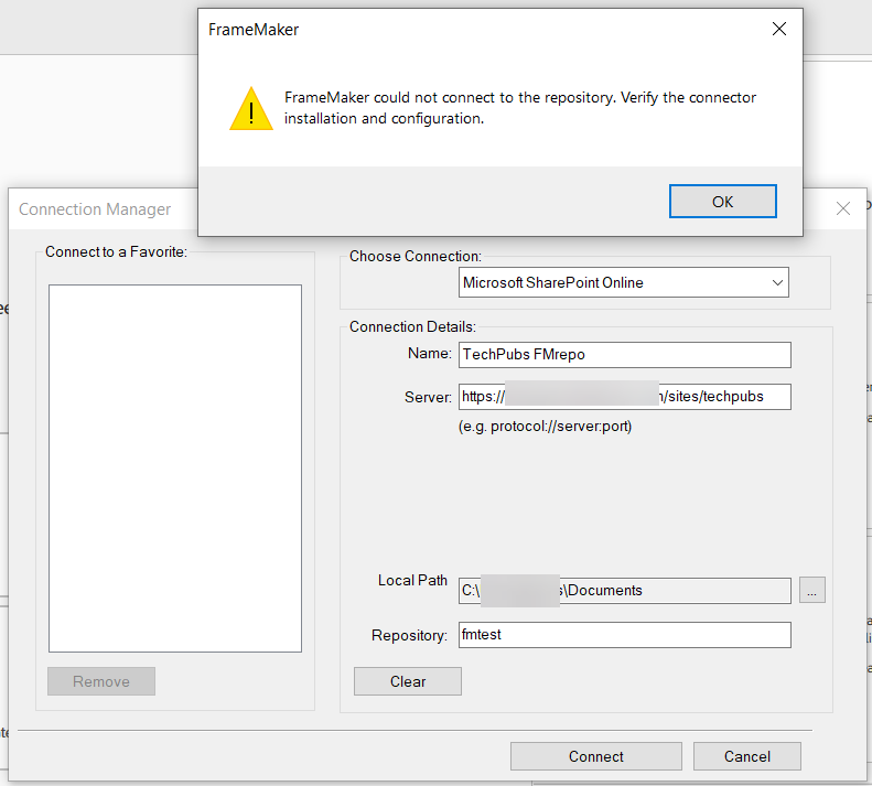 Cannot connect to SharePoint Online repository - v... - Adobe Product ...