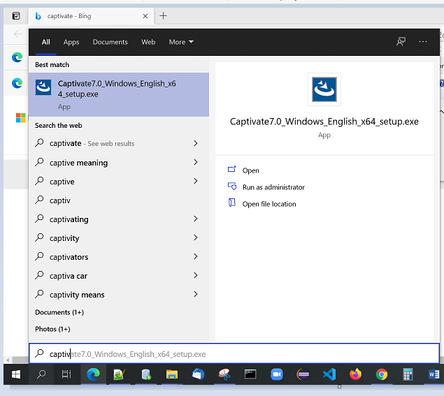 Unable to launch Captivate 7 on windows 10 after ... - Adobe Community - 12041576