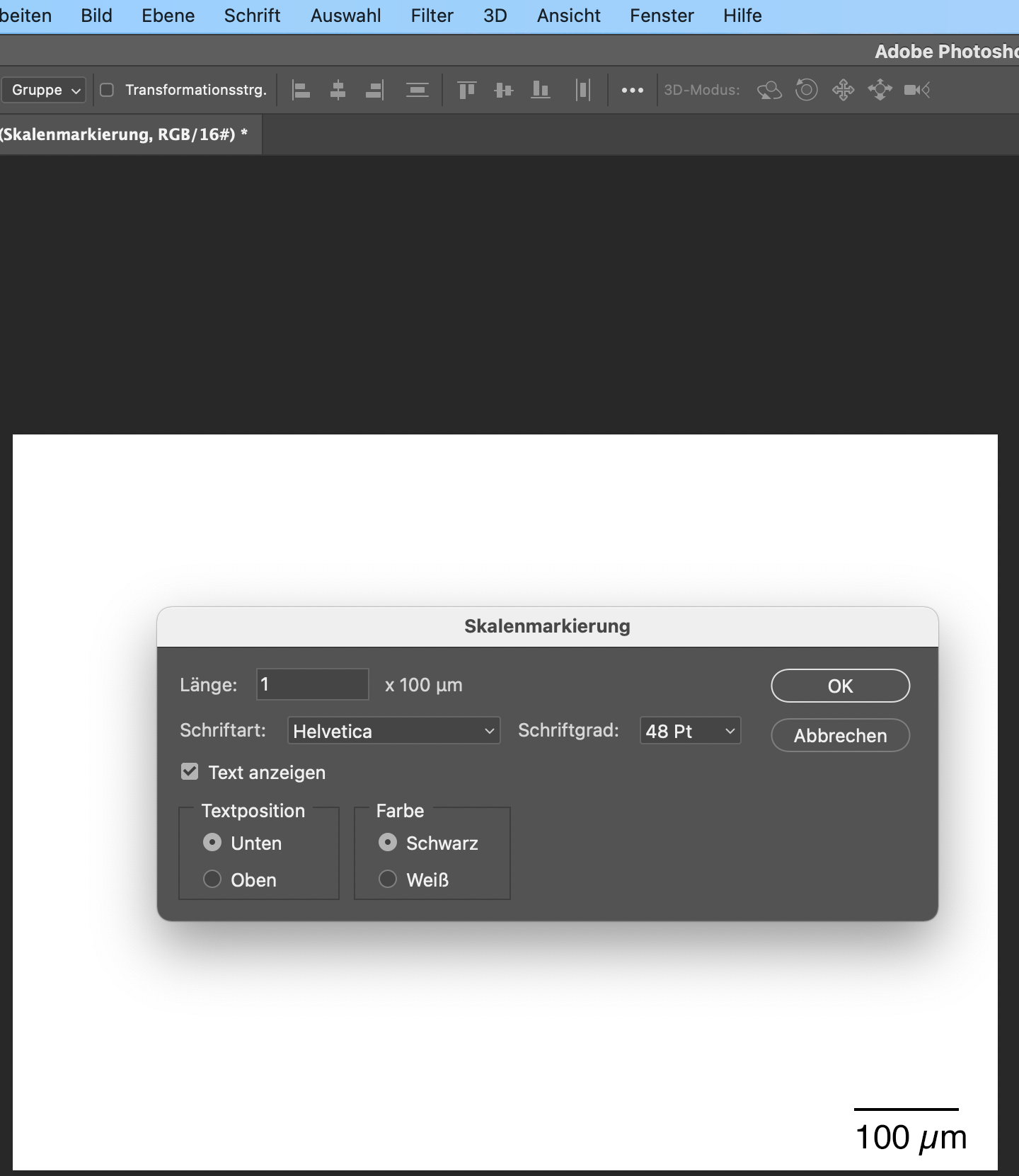 Scale bar thickness - Adobe Community - 12049952