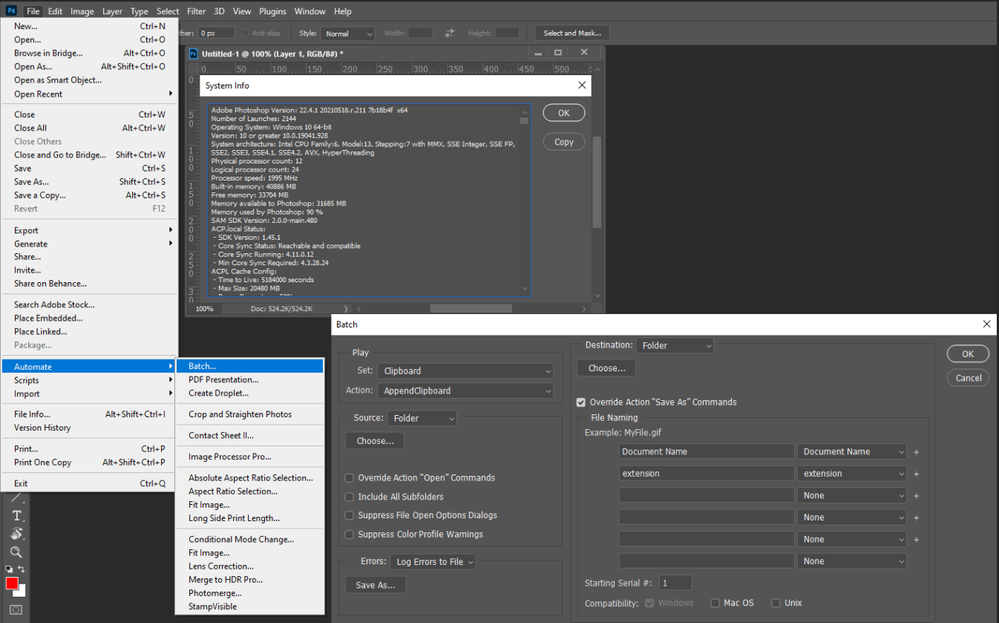 Solved: Batch commands have disappered - Adobe Community - 12060233