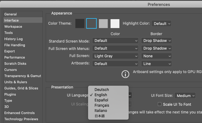 Solved: Language options in Photoshop 2021 - Adobe Community - 12063953