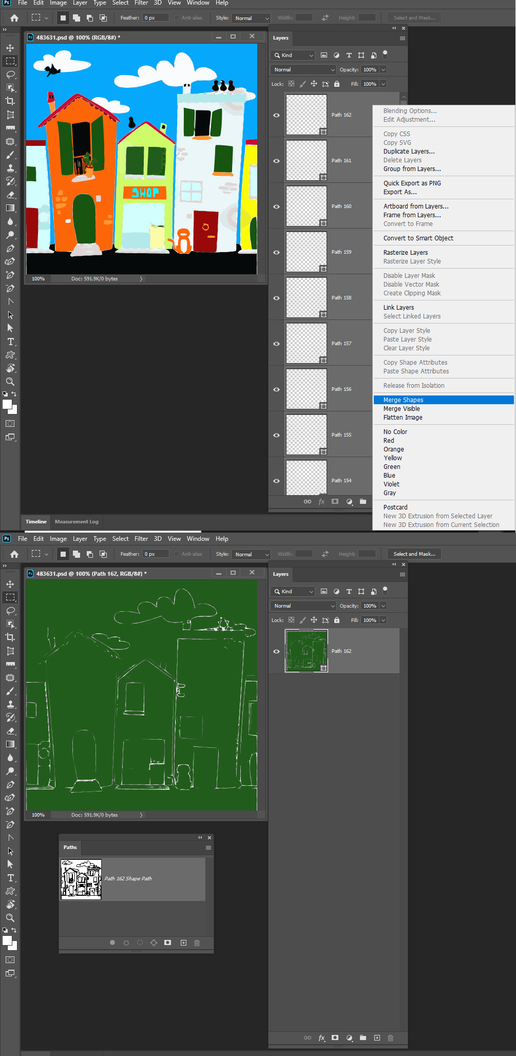 Flatten Vector layers - Adobe Product Community - 10743772