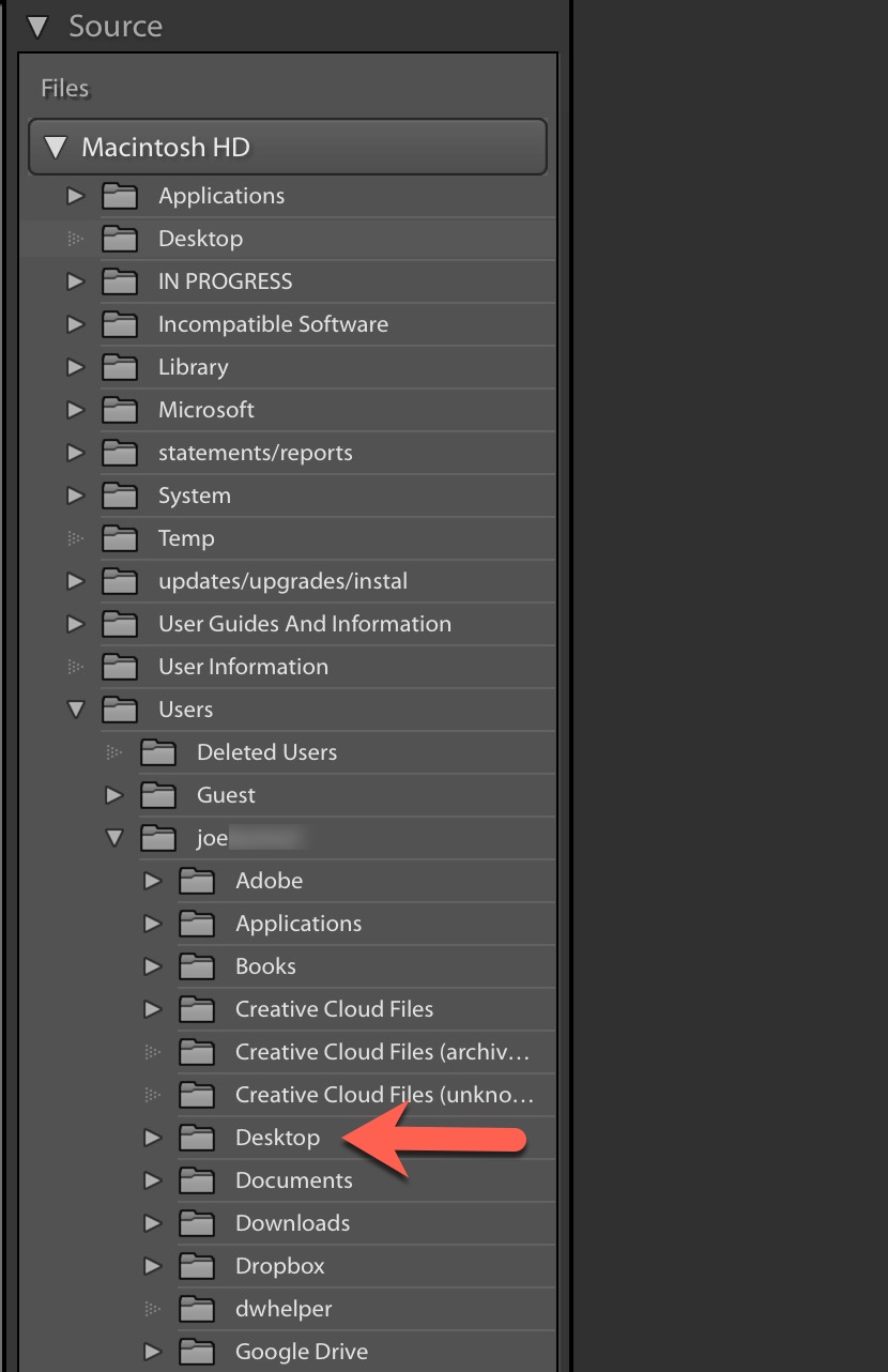 Importing in the Source the desktop option is grey... - Adobe Community ...