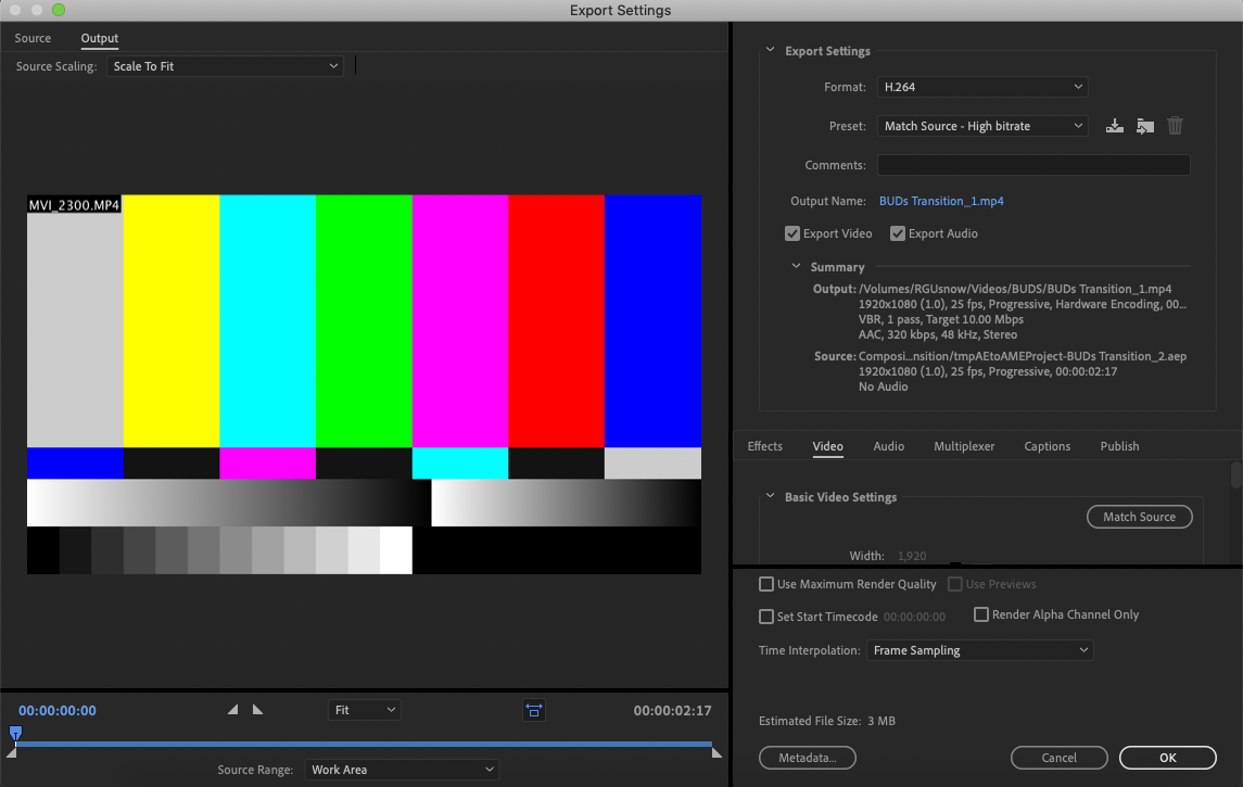 After Effect Render Failure when using Media Encod... - Adobe Community ...