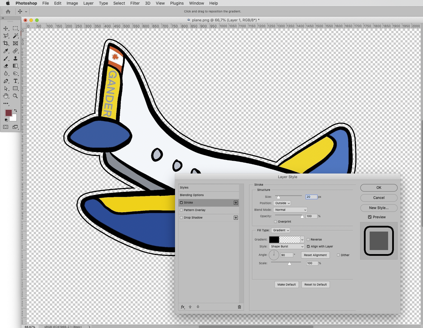 Detached outline - Adobe Community - 12078165