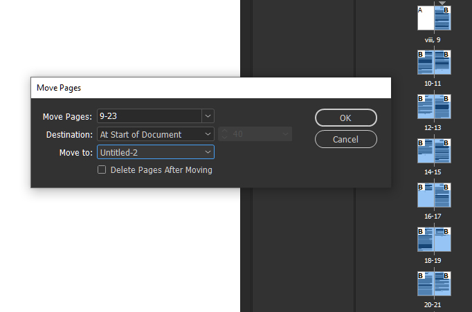 Extracting pages as a separate indesign document ? - Adobe Product ...