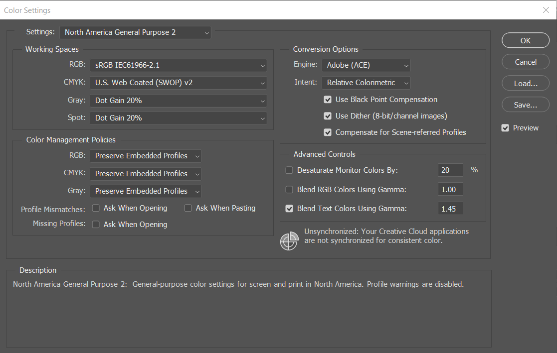 Colors appearing dulled - Adobe Community - 12090805