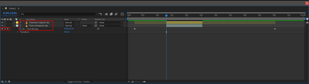 Time Remapping - Adobe Community - 12093474