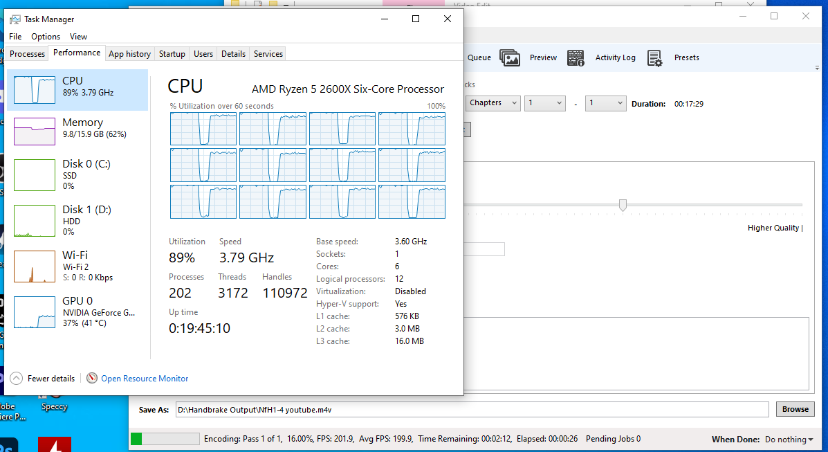 Premiere Pro 2020 not Fully Utilizing CPU and GPU - Adobe Product ...