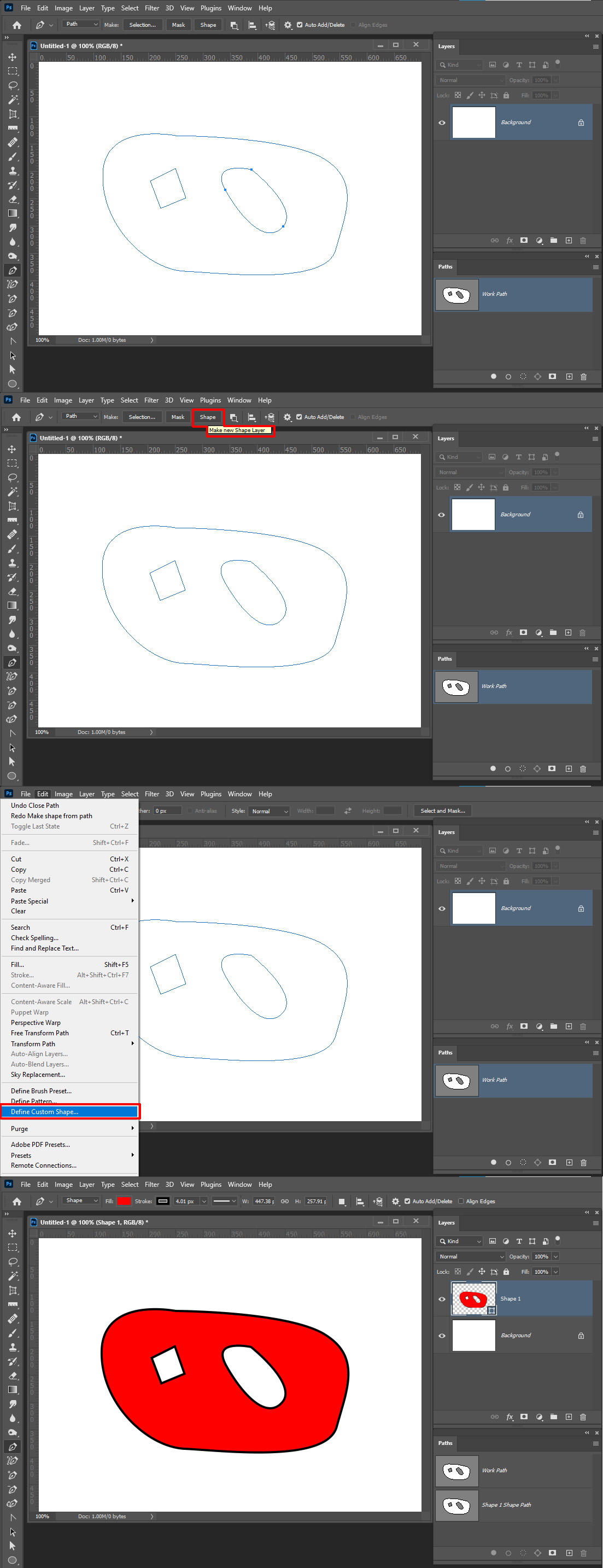 Cannot save shape path - Adobe Support Community - 12106509