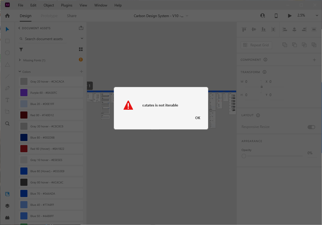Cannot open IBM design kit in latest XD version - Adobe Community ...