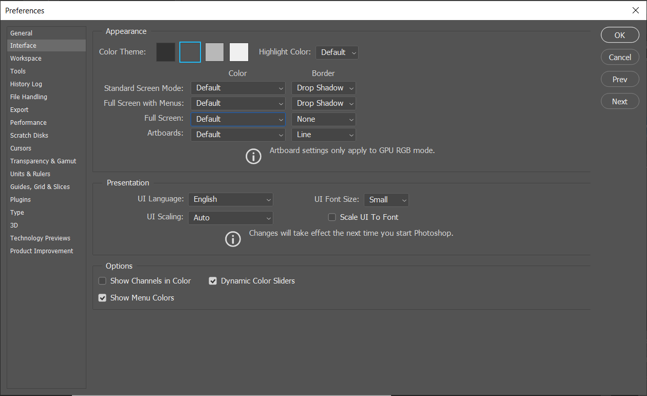 Missing menu text and weird looking panels - Adobe Community - 12109334