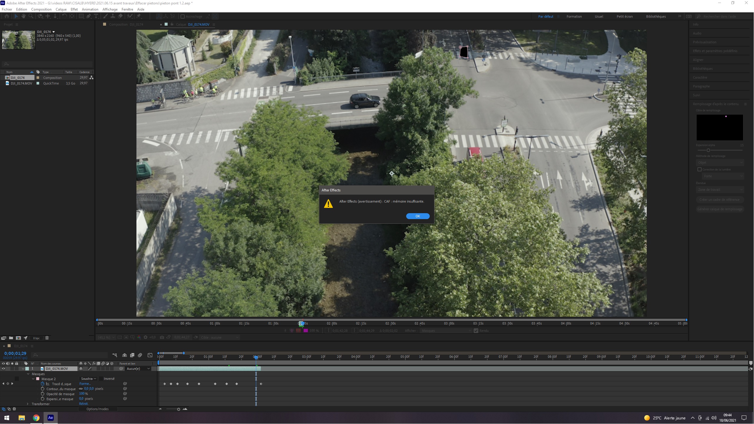 After Effects Crach Mémoire insuffisante - Adobe Product Community ...
