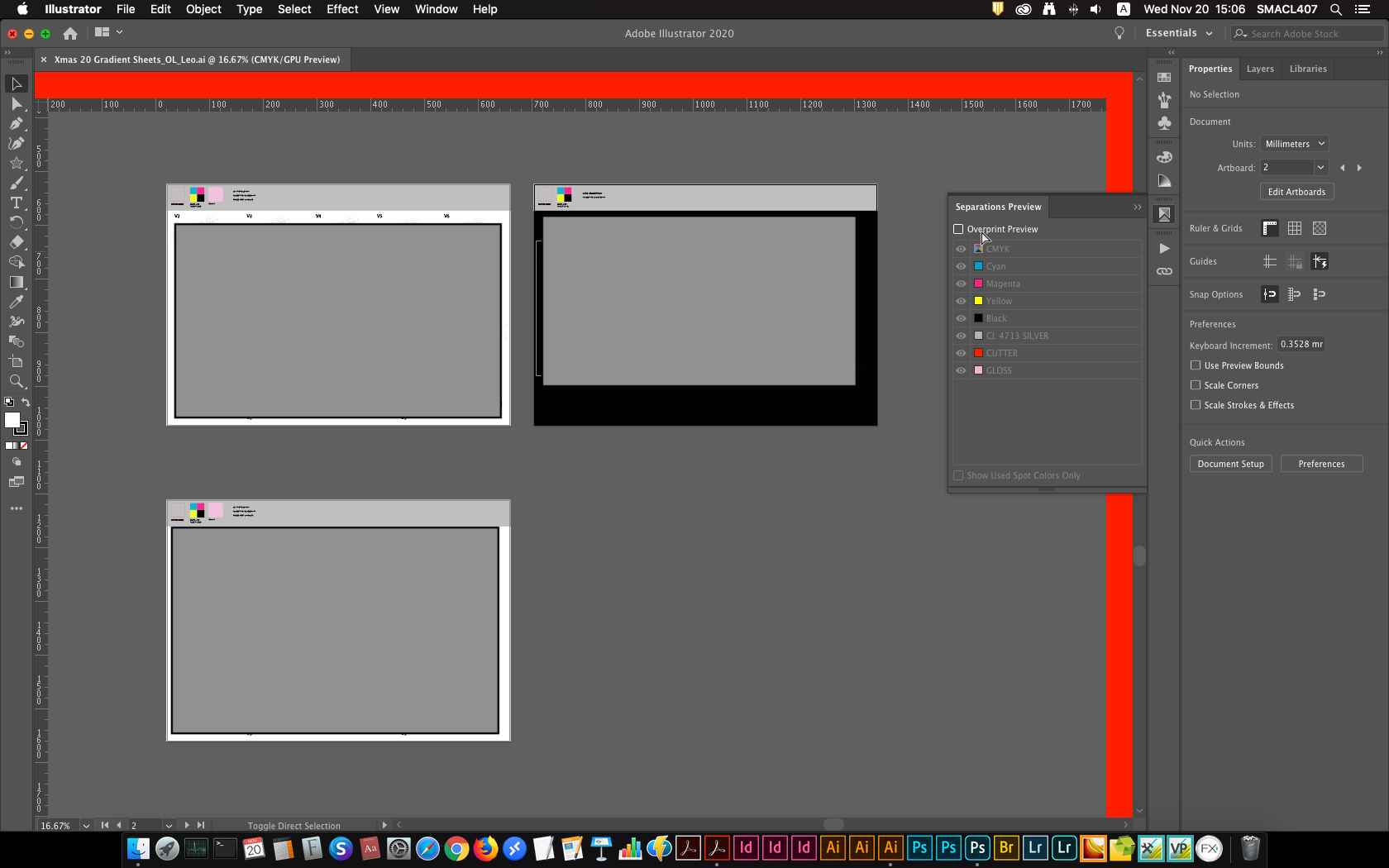 Red color bar displays intermittently in Illustrat... - Adobe Product ...