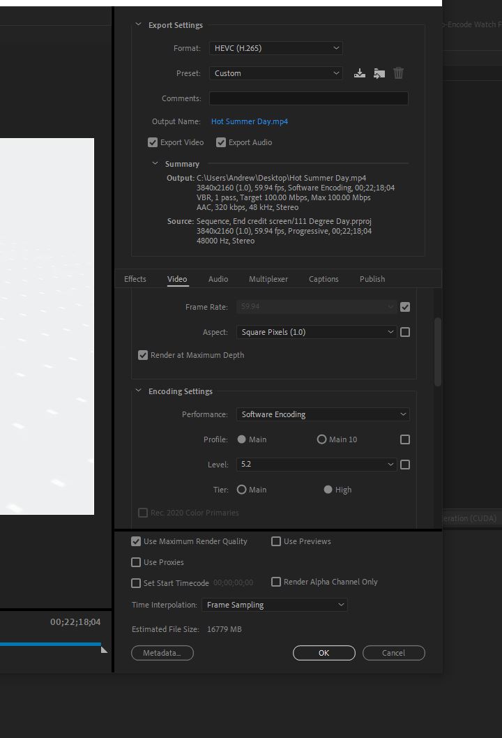 Target Bitrate Capped at 60mbps?? Please Help - Adobe Product Community ...