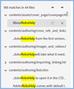 Solved: Global Find and Replace in RoboHelp 2020 Not Showi... - Adobe ...